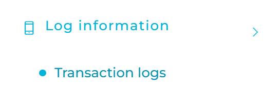 Transaction logs