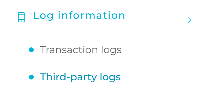 Third-party logs